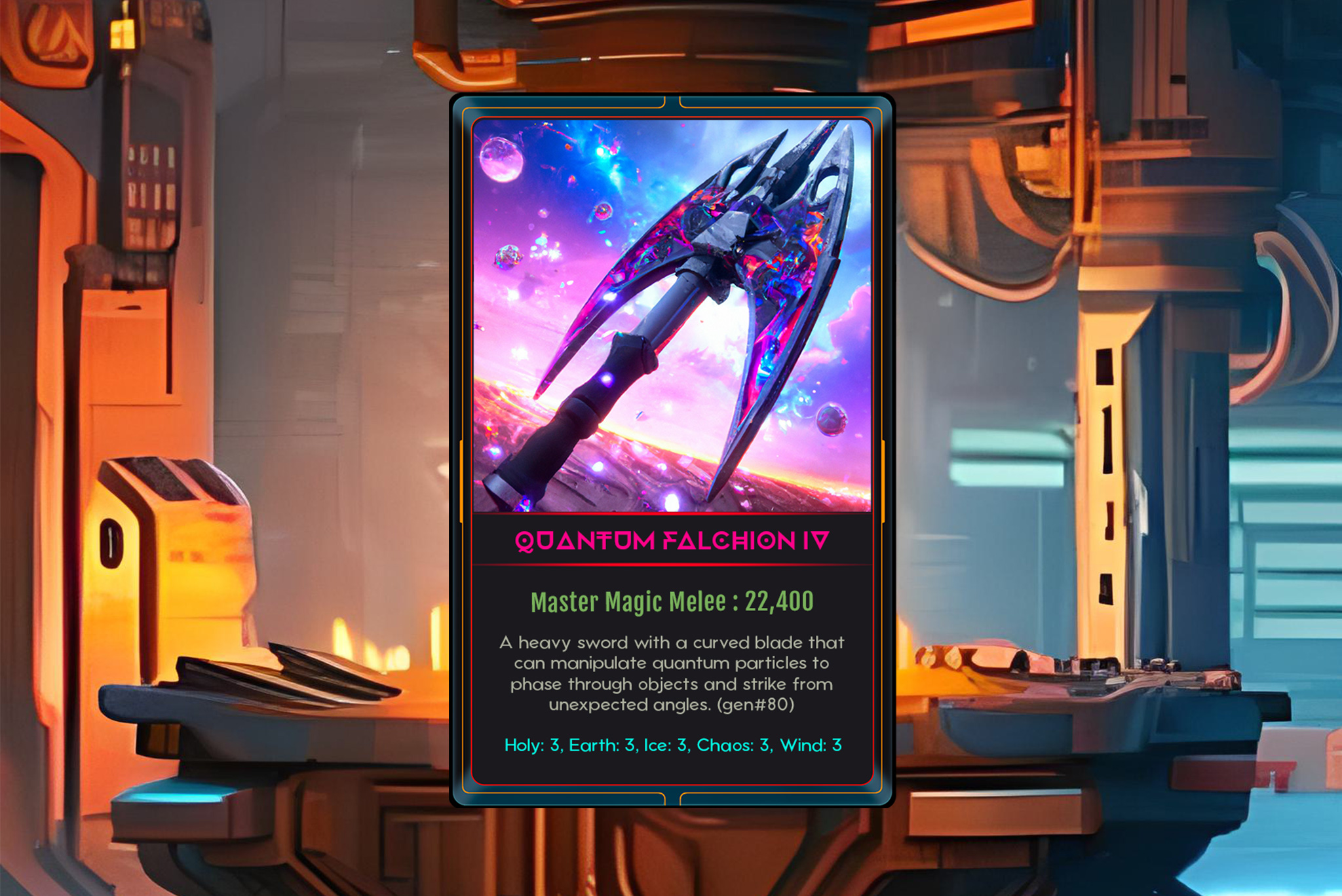 Weapon Mastery - AI-Generated Mining Card Game